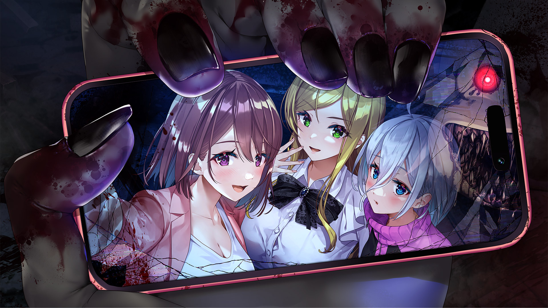 qureate yamacchi haishin blood cleavage monster wallpaper | #1117035 | yande.re